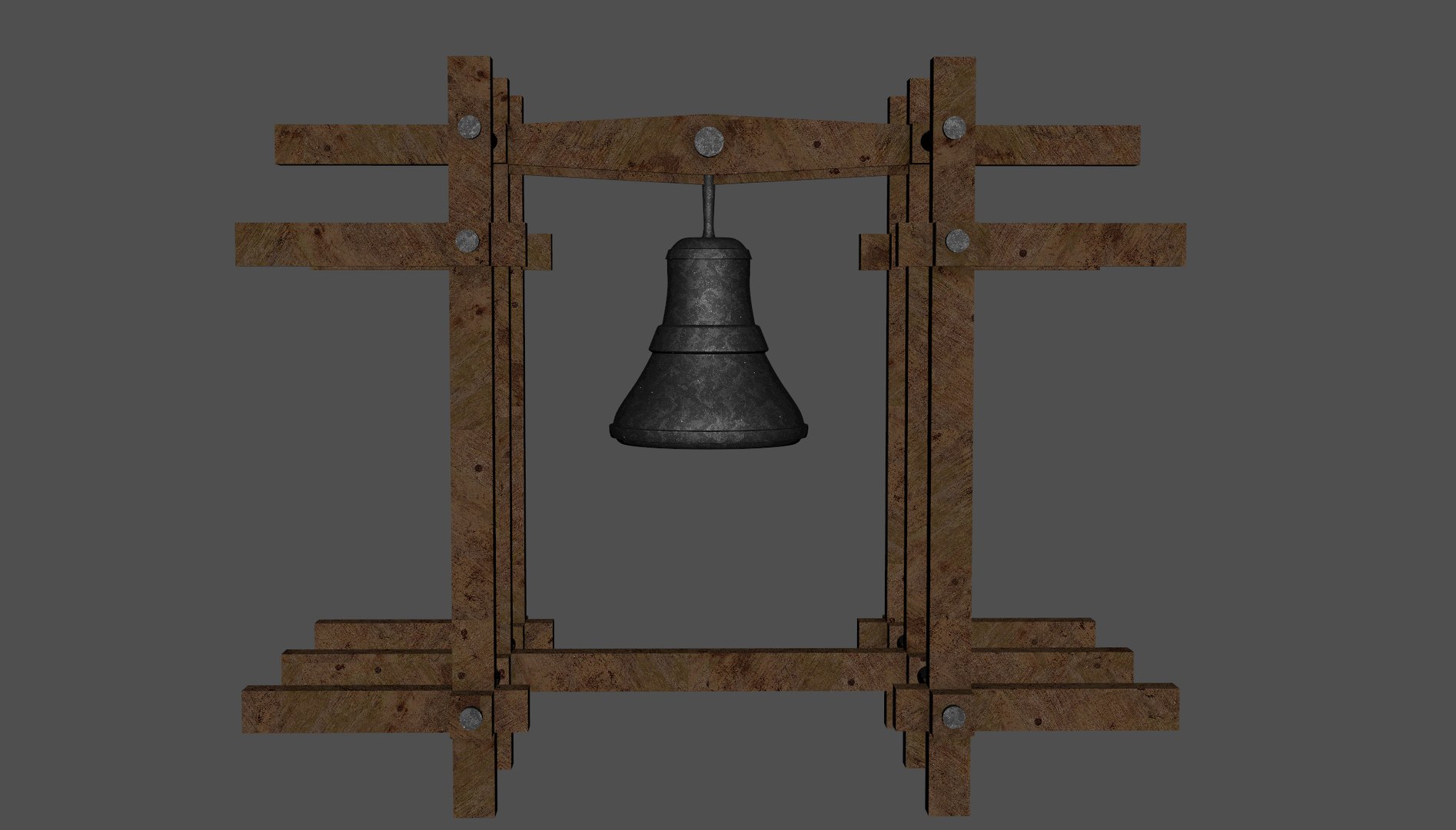 Free Old Church Bell Structure 3D Model - TurboSquid 2312870