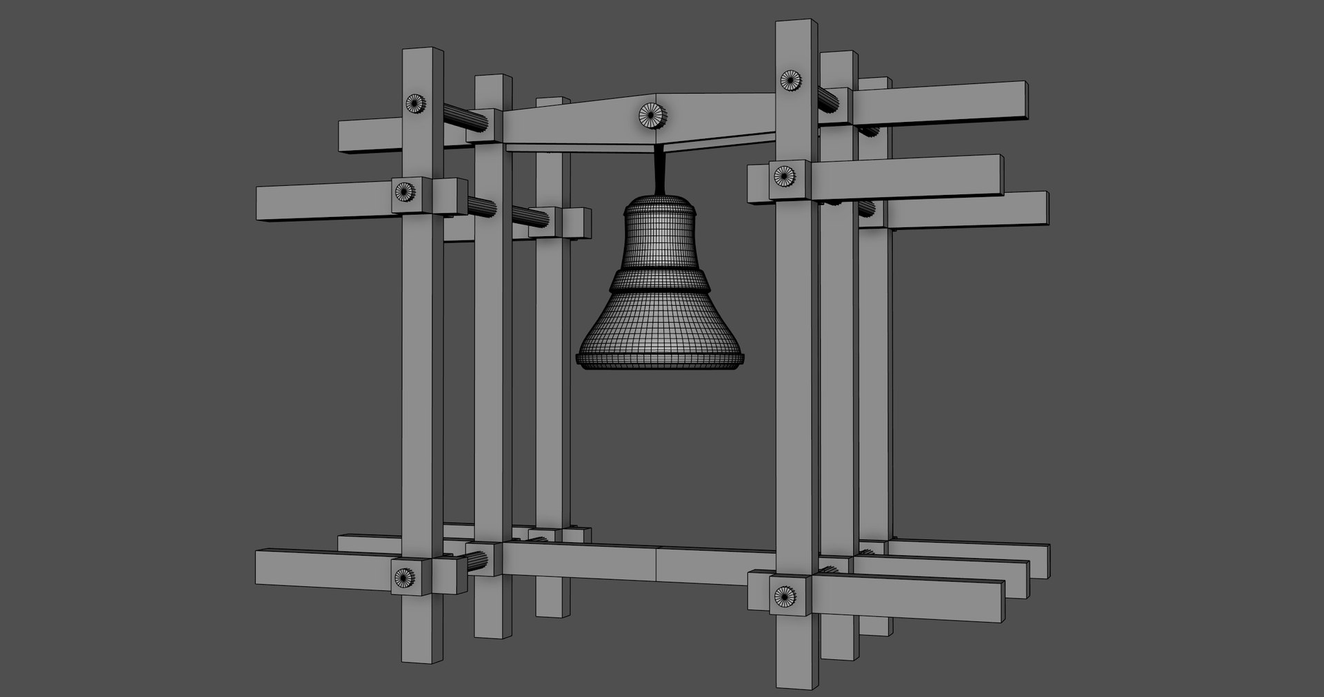 Free Old Church Bell Structure 3D Model - TurboSquid 2312870