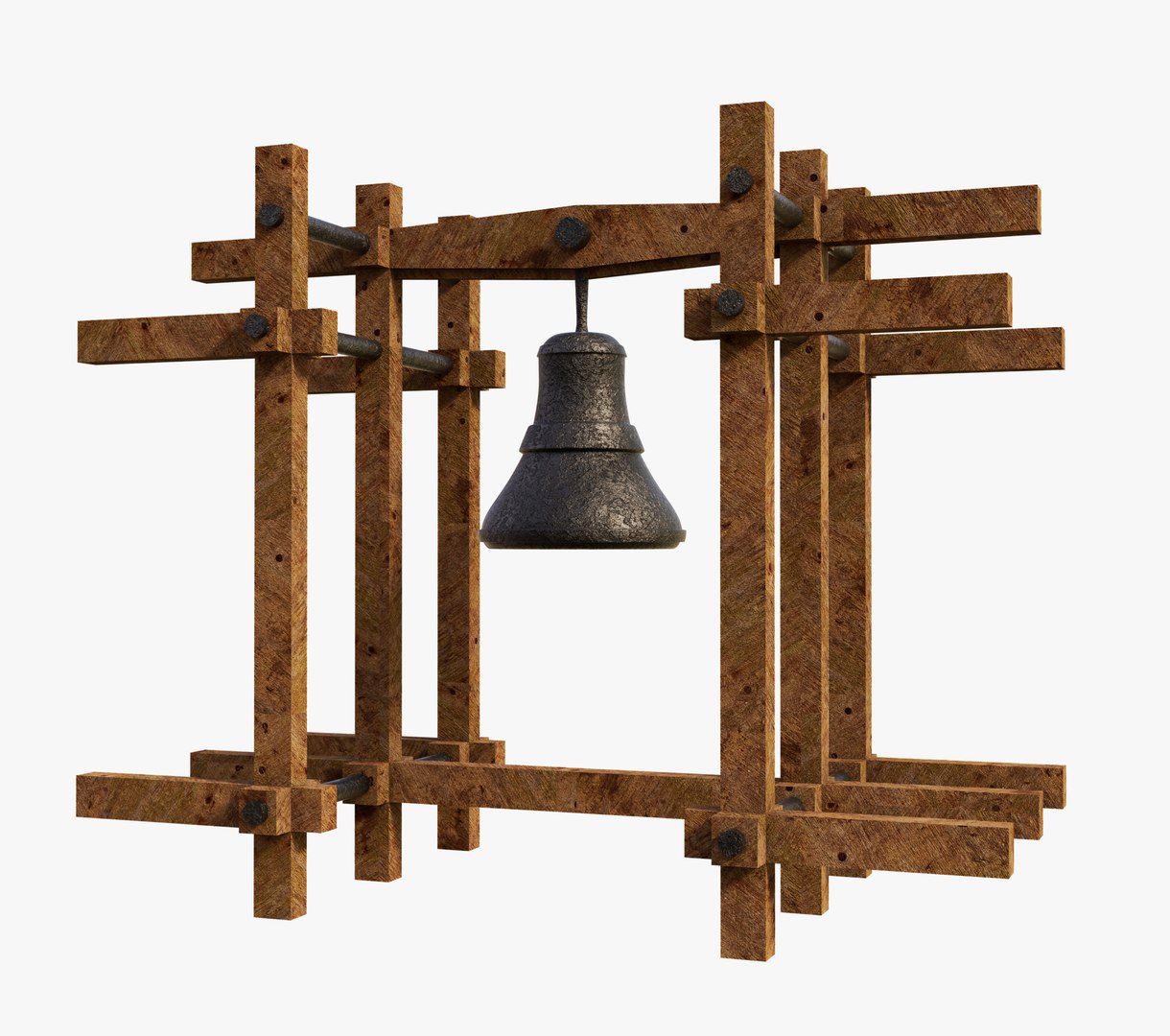 Free Old Church Bell Structure 3D Model - TurboSquid 2312870