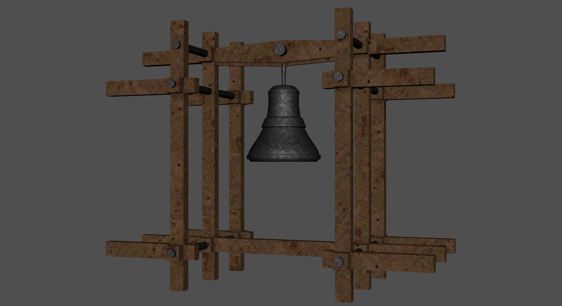 Free Old Church Bell Structure 3D Model - TurboSquid 2312870