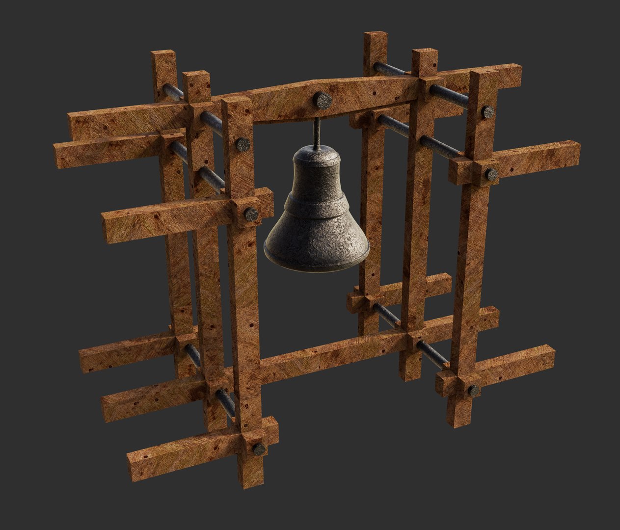 Free Old Church Bell Structure 3D Model - TurboSquid 2312870