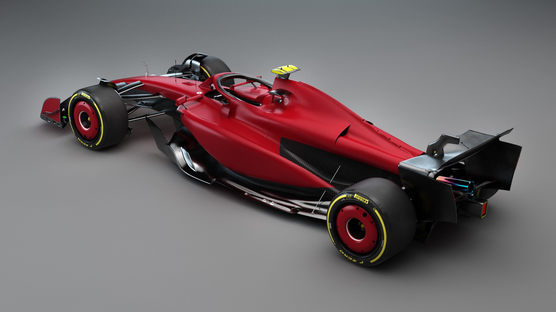 F1 Generic Red Racer 2025 Template For Livery Model - TurboSquid 2375081