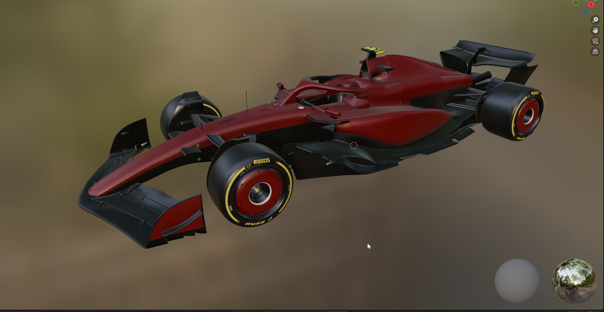 F1 Generic Red Racer 2025 Template For Livery Model - TurboSquid 2375081
