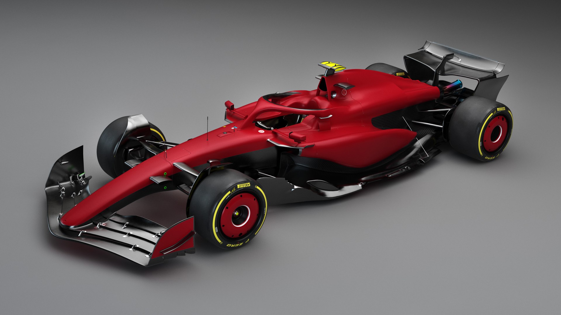 F1 Generic Red Racer 2025 Template For Livery Model - TurboSquid 2375081
