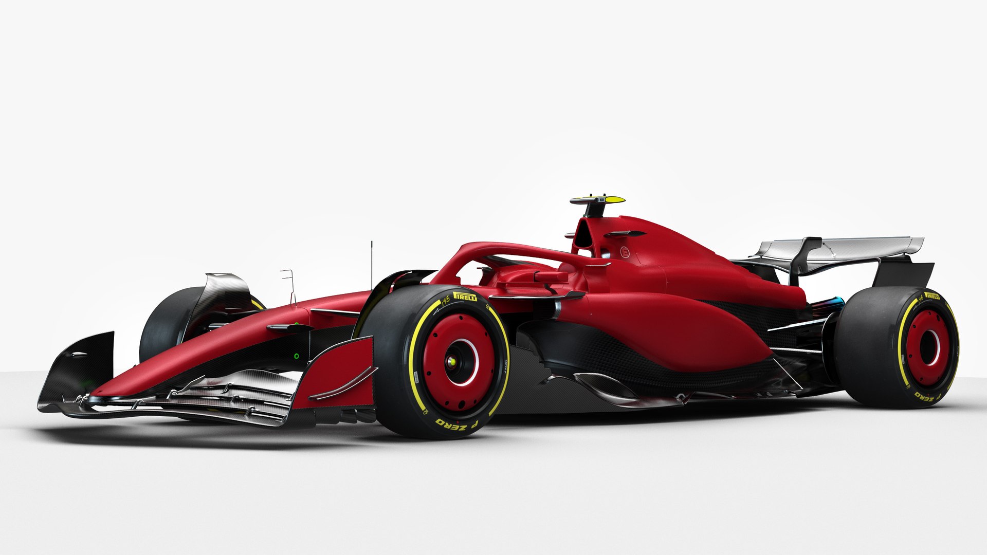 F1 Generic Red Racer 2025 Template For Livery Model - TurboSquid 2375081