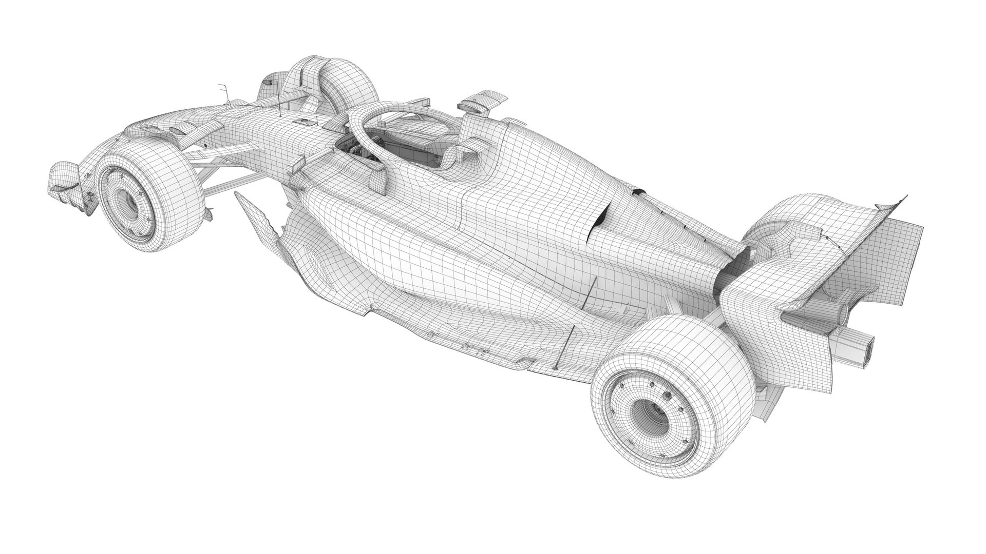 F1 Generic Red Racer 2025 Template For Livery Model - TurboSquid 2375081