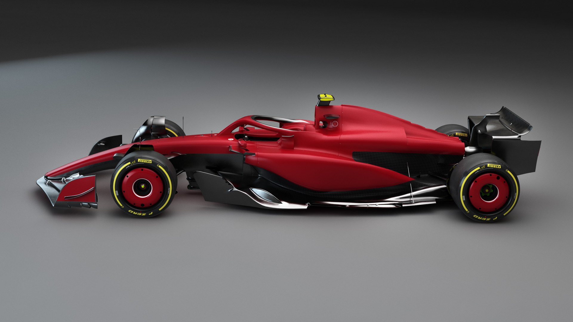 F1 Generic Red Racer 2025 Template For Livery Model - TurboSquid 2375081