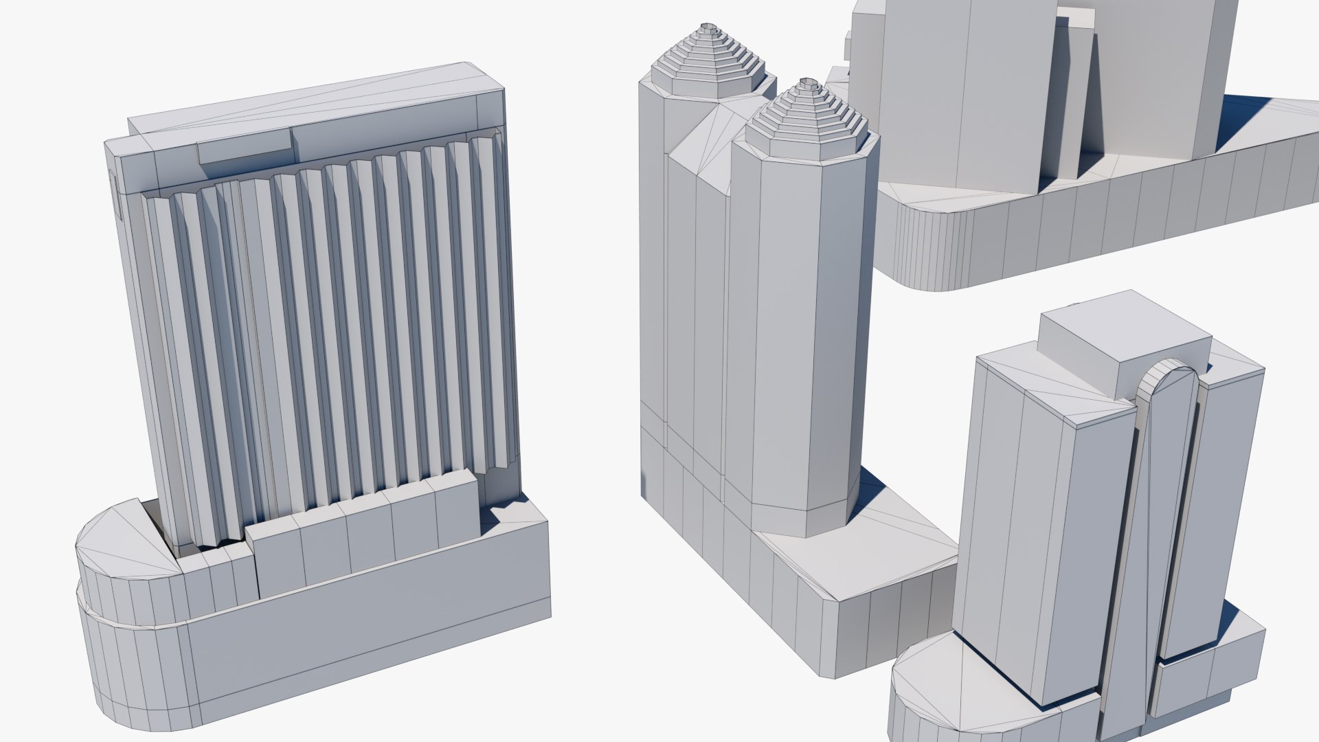 Singapore 1 Skyscrapers Model - TurboSquid 1236456