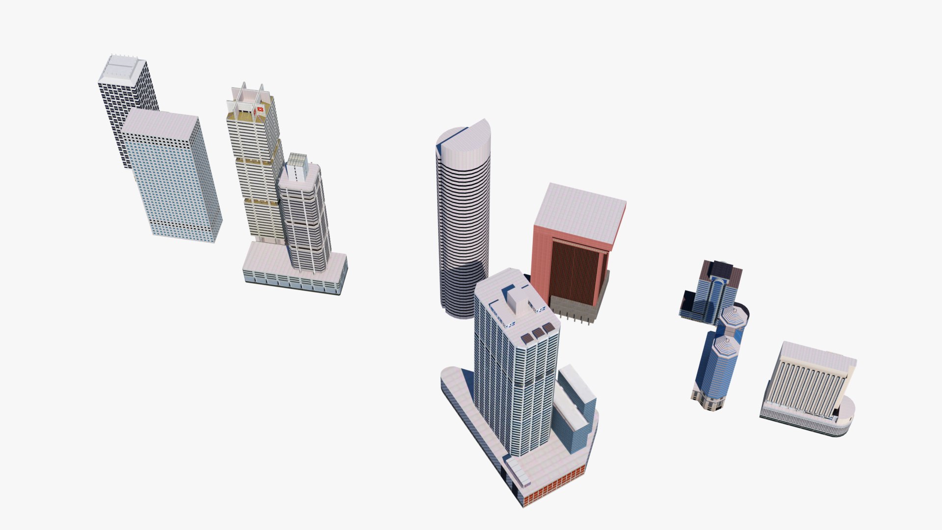Singapore 1 Skyscrapers Model - TurboSquid 1236456