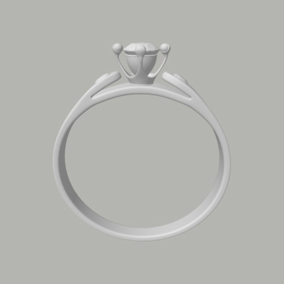 3d model diamond ring