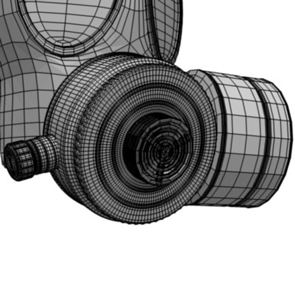 3d model of gas mask