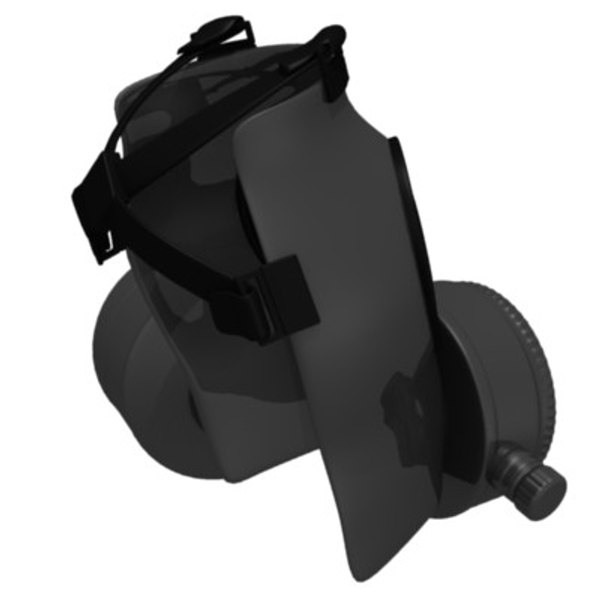 3d model of gas mask