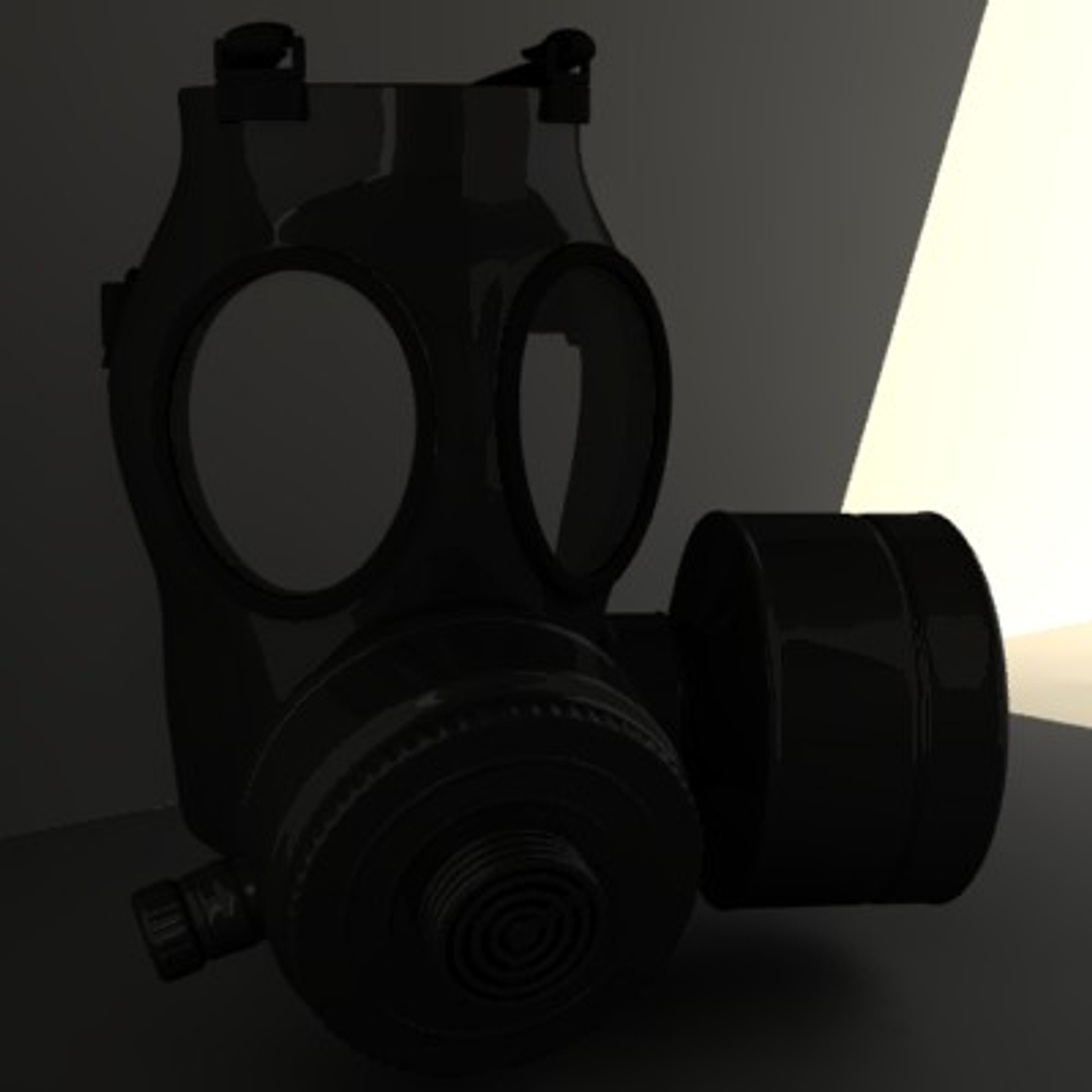 3d model of gas mask