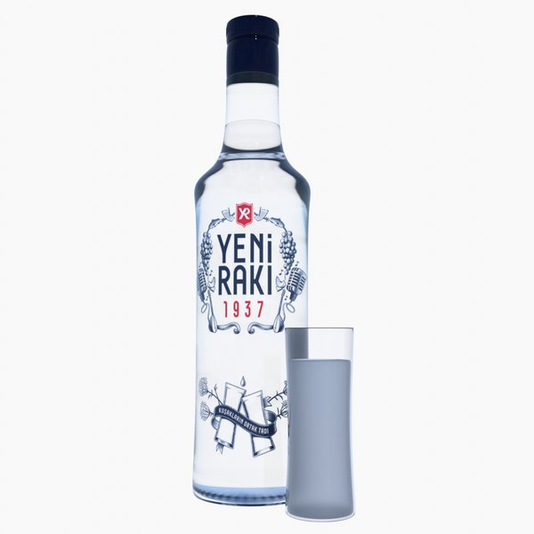 modelo 3d Yeni Raki y vidrio - TurboSquid 2202413