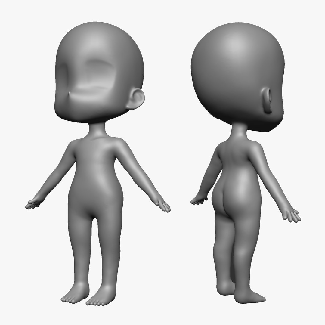 chibi heroes pack basemesh