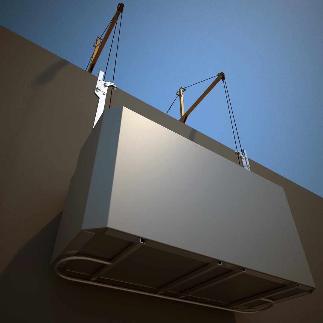 Window Cleaning Machine Gondola 3d Max