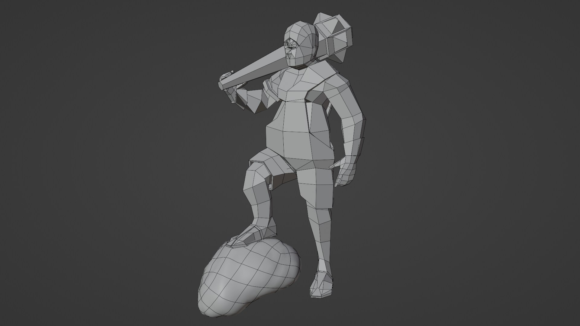 3D Model Cyclops Giant Monster Titan Ogre Game Ready Rigged Low-poly ...