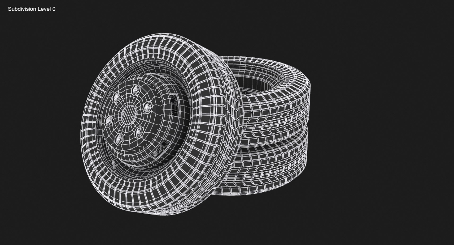 3d Model Truck Wheels