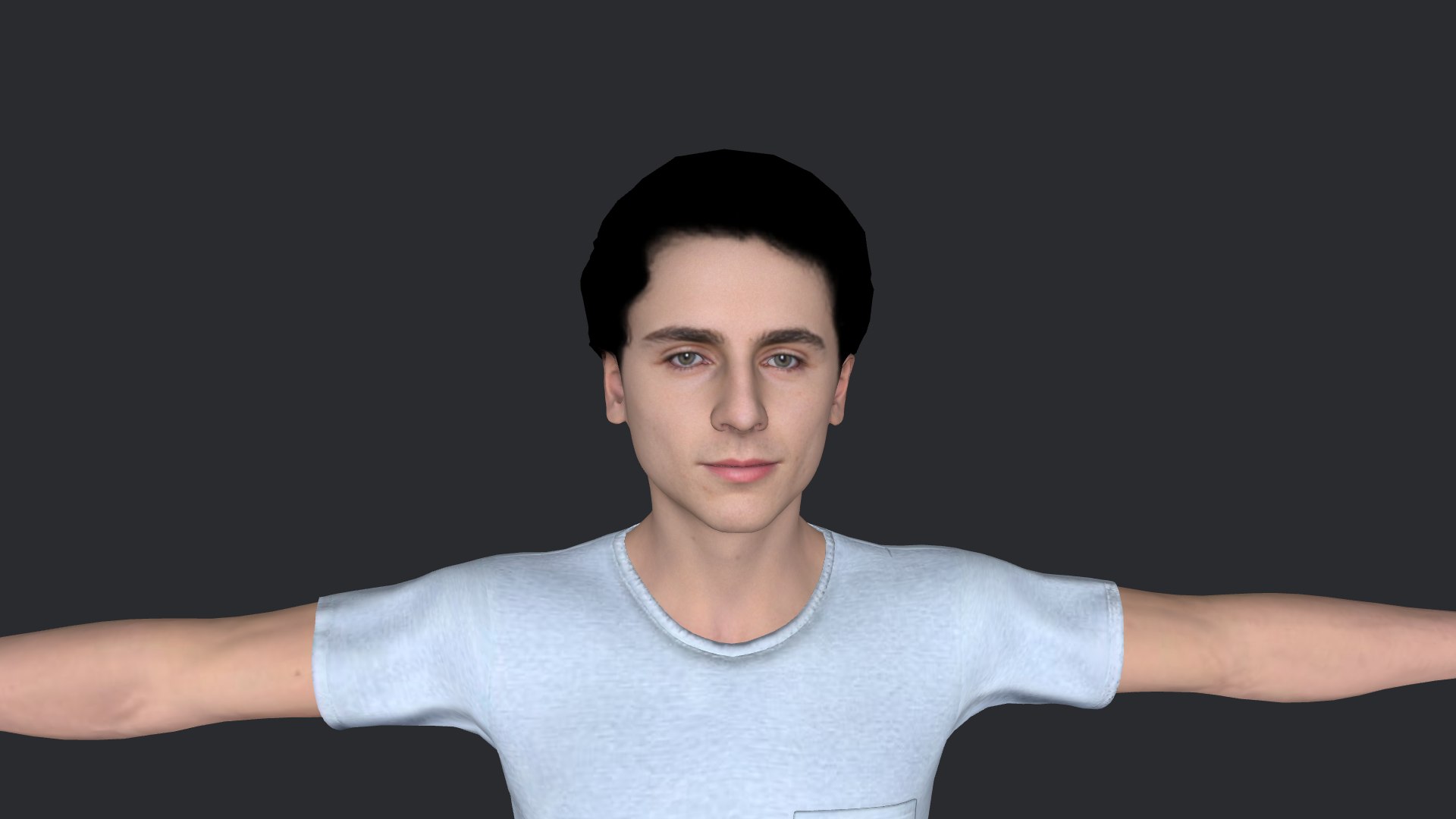 3D Timothee Chalamet Hyper Realistic Full Body Fully Rigged 3D Character - TurboSquid 2198486