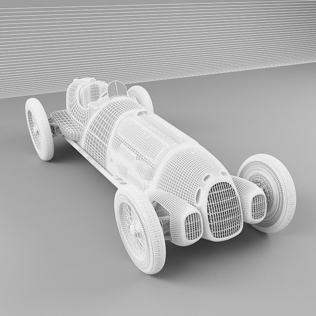 Max Old Black Racing Car