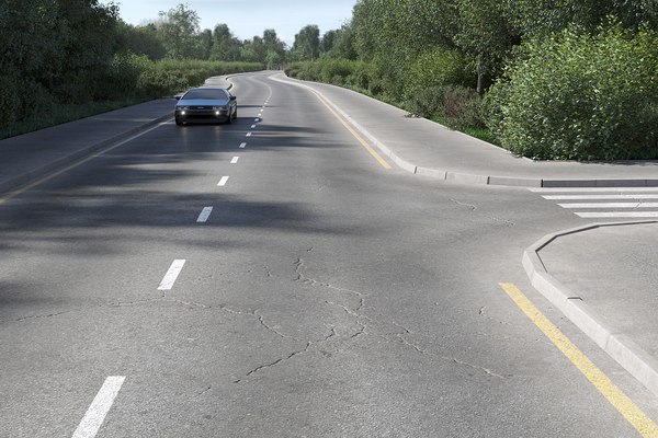 road universal asphalt 3d model