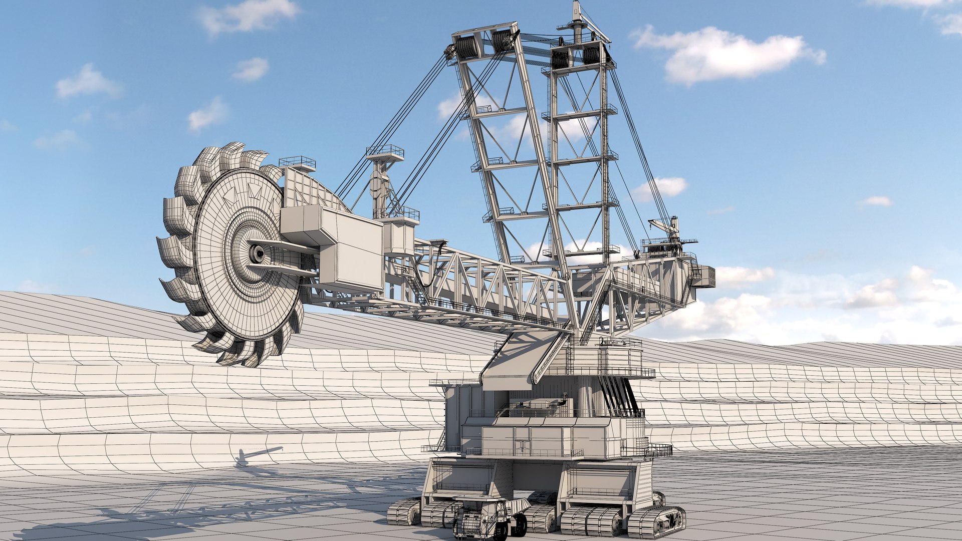 3D model Mining and Open-Pit Mining - TurboSquid 2138347