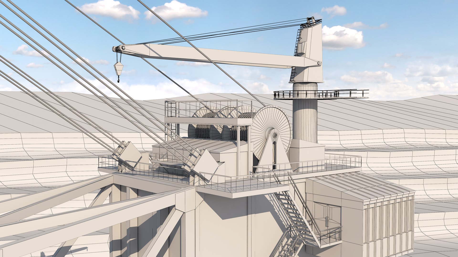 3D model Mining and Open-Pit Mining - TurboSquid 2138347