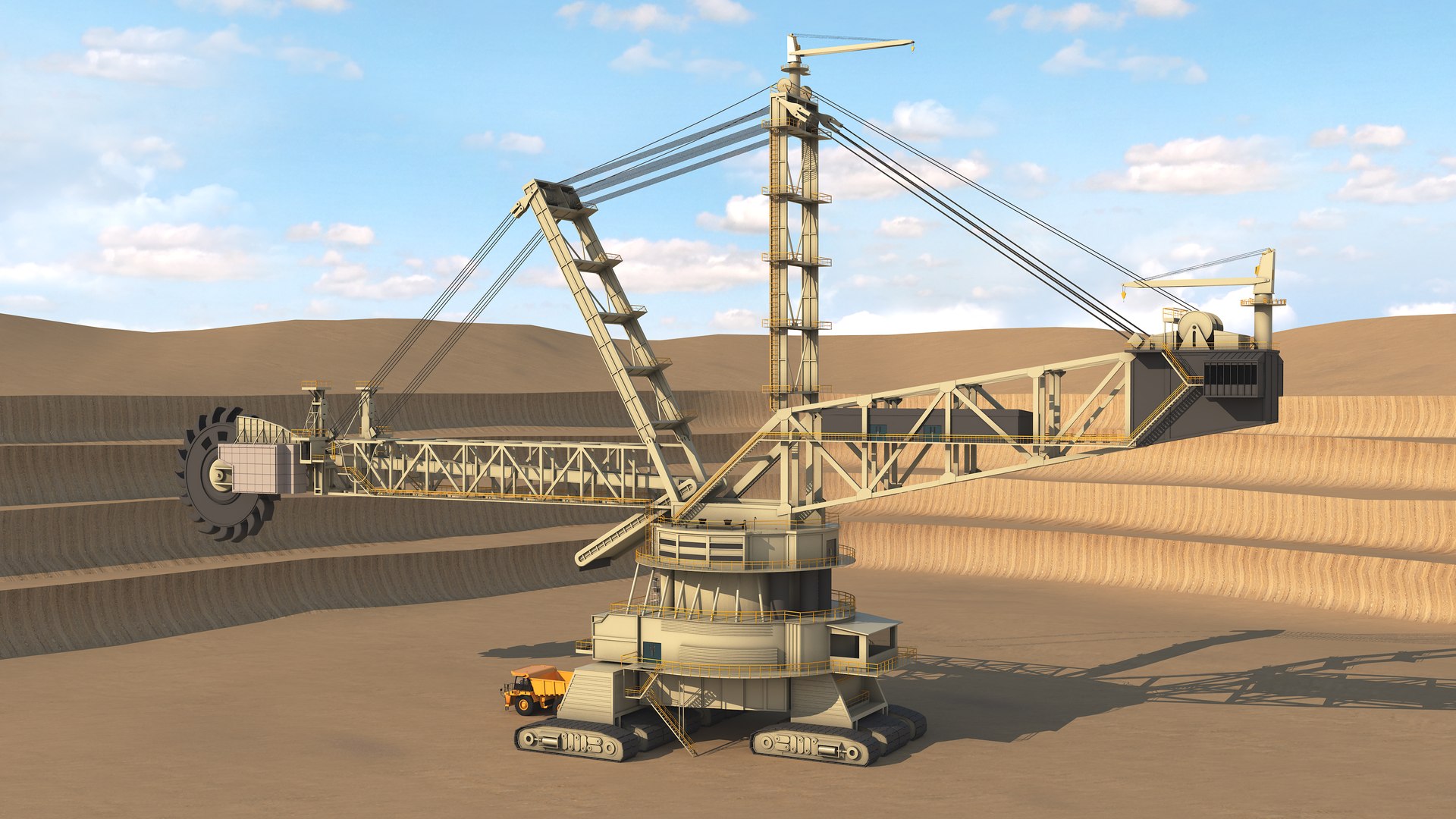 3D Model Mining And Open-Pit Mining - TurboSquid 2138347