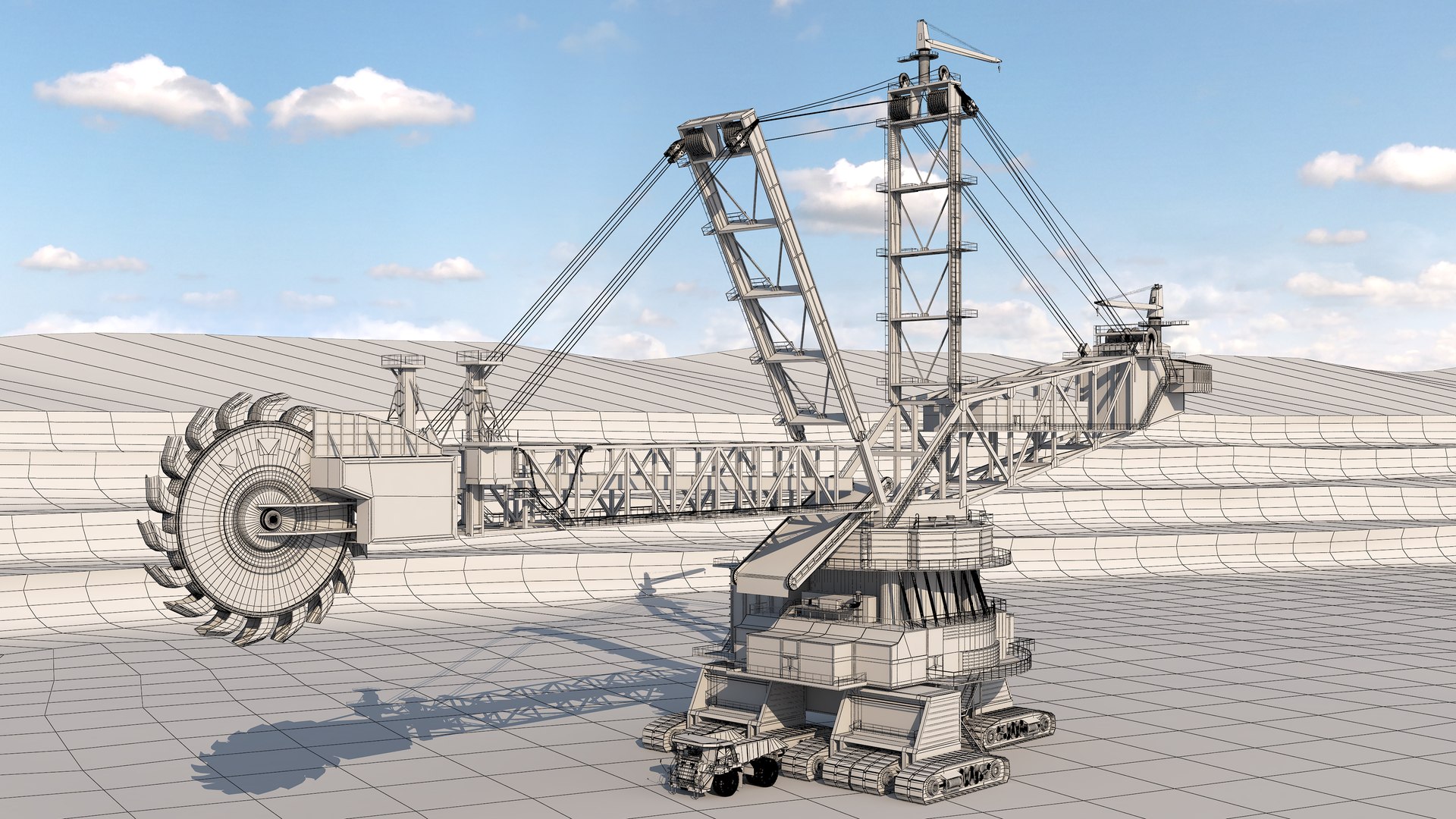 3D model Mining and Open-Pit Mining - TurboSquid 2138347