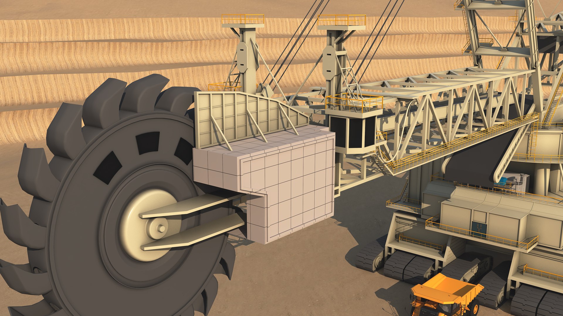 3D Model Mining And Open-Pit Mining - TurboSquid 2138347