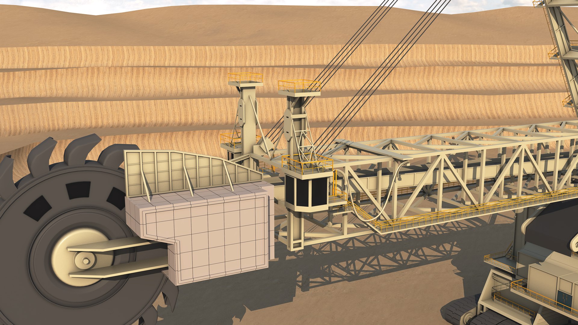 3D Model Mining And Open-Pit Mining - TurboSquid 2138347