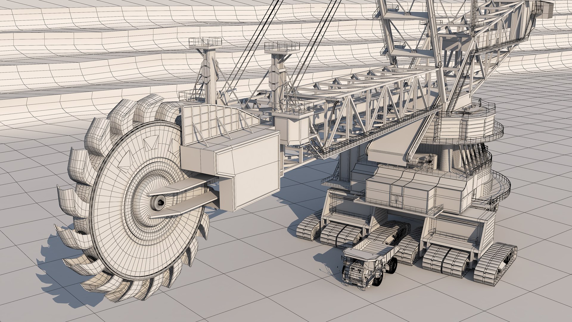 3D model Mining and Open-Pit Mining - TurboSquid 2138347