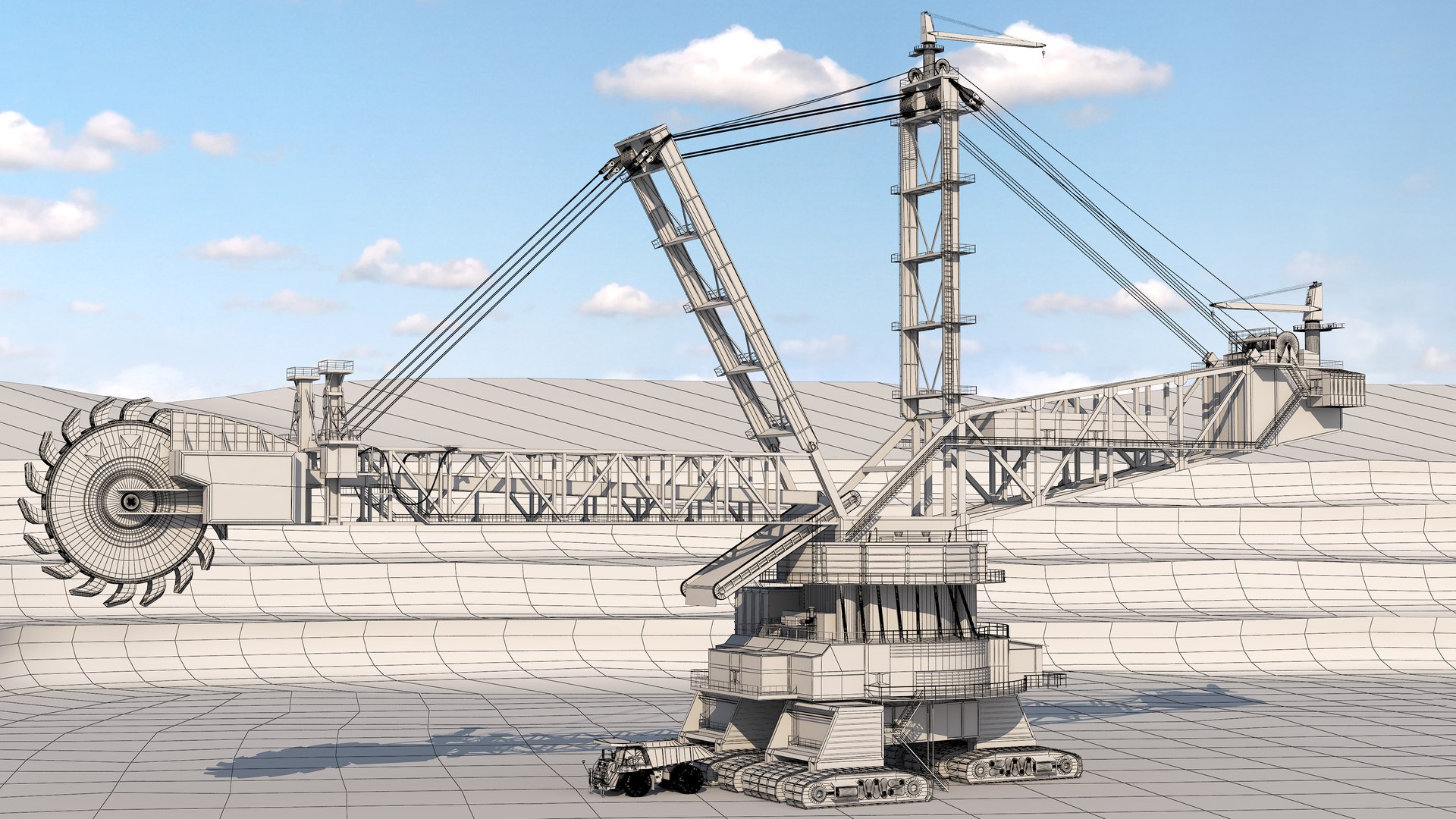 3D model Mining and Open-Pit Mining - TurboSquid 2138347