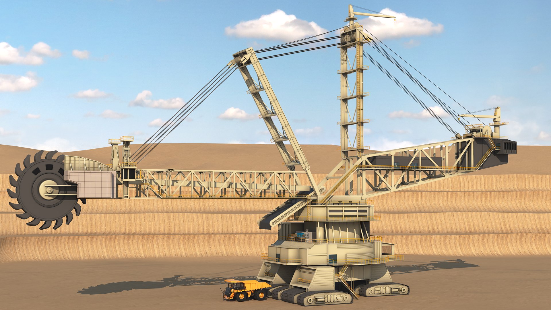 3D Model Mining And Open-Pit Mining - TurboSquid 2138347