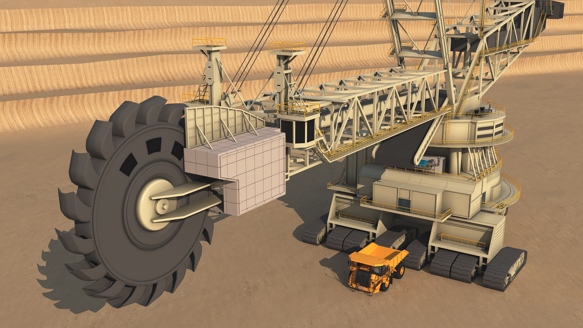 3D Model Mining And Open-Pit Mining - TurboSquid 2138347
