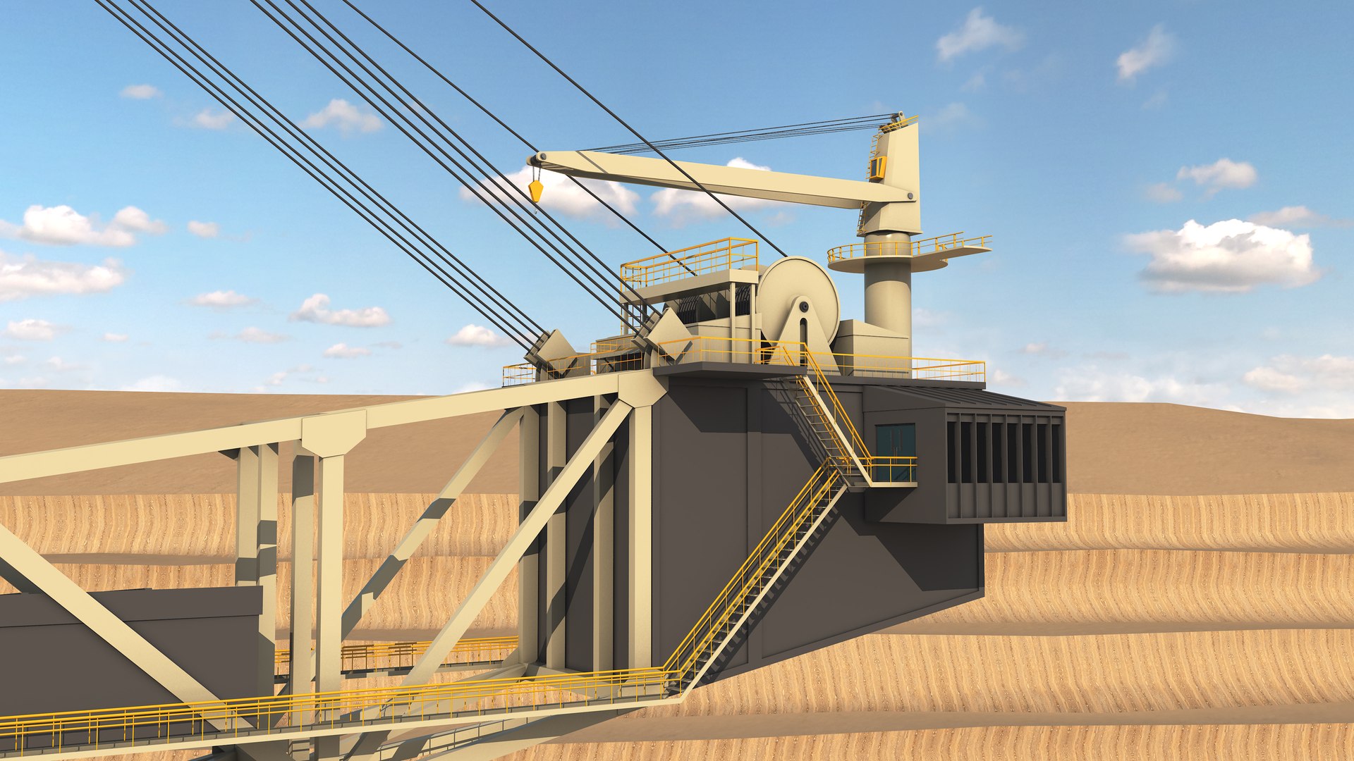 3D Model Mining And Open-Pit Mining - TurboSquid 2138347