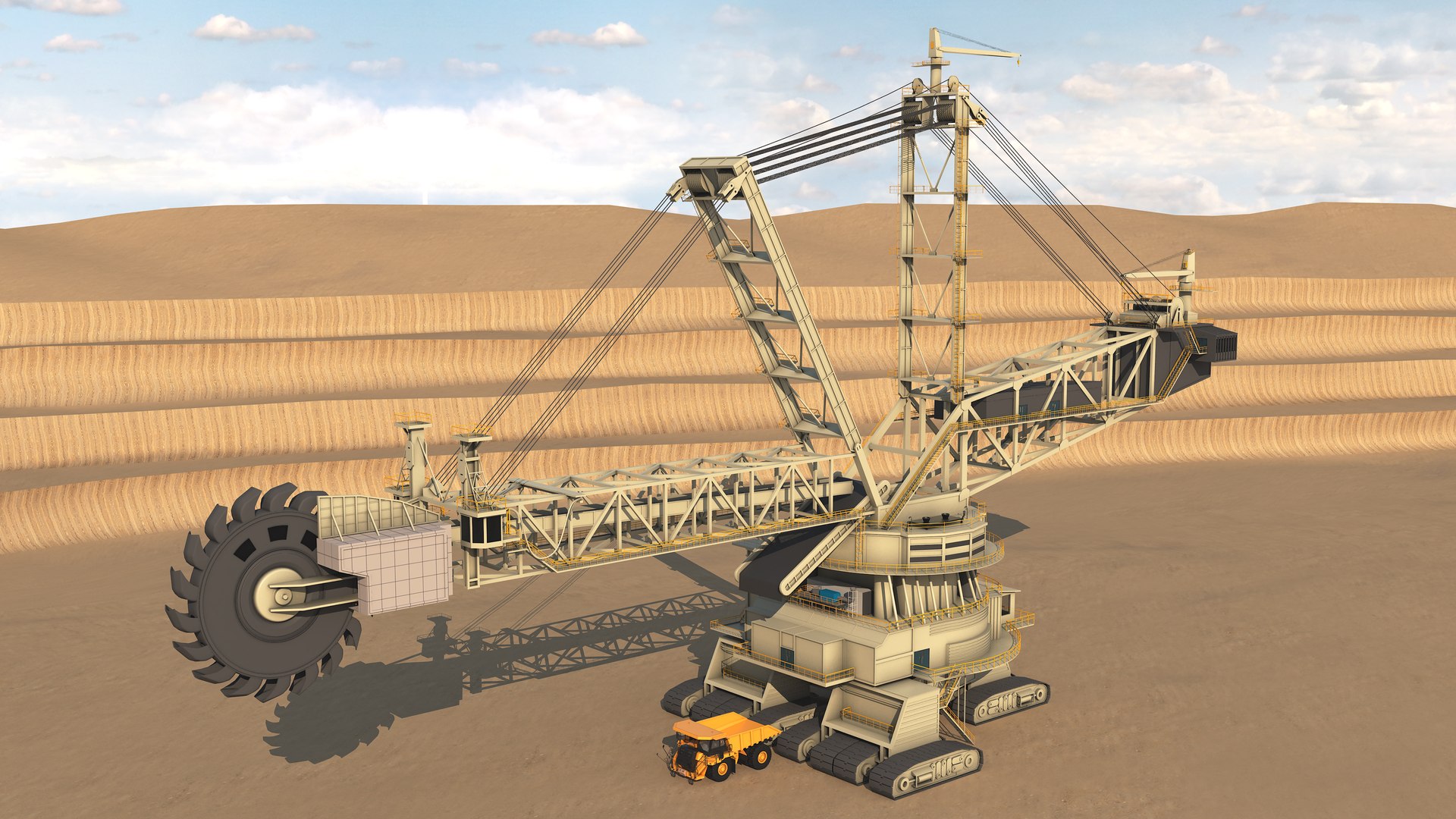 3D Model Mining And Open-Pit Mining - TurboSquid 2138347