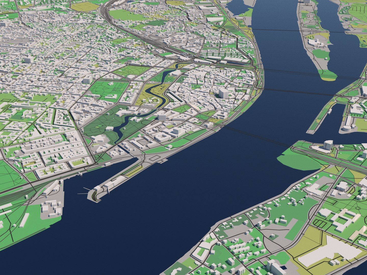 3D Model City Riga - TurboSquid 1433931