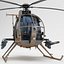 Ah-6 Little Bird Helicopter 3d Model