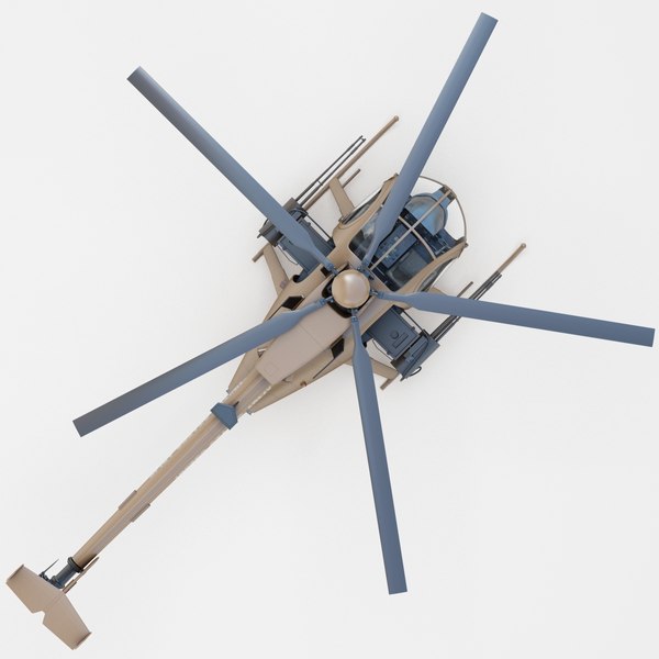 ah-6 little bird helicopter 3d model