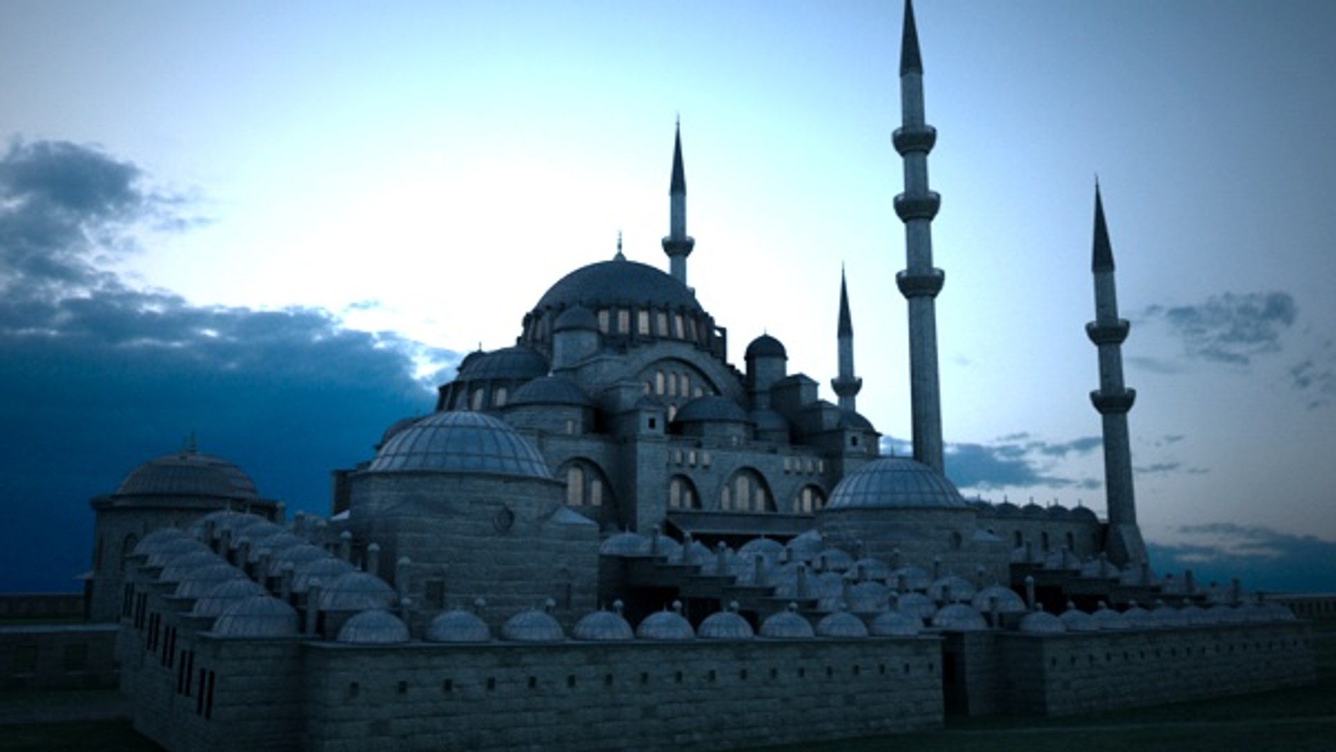 Suleymaniye Mosque 3d Model