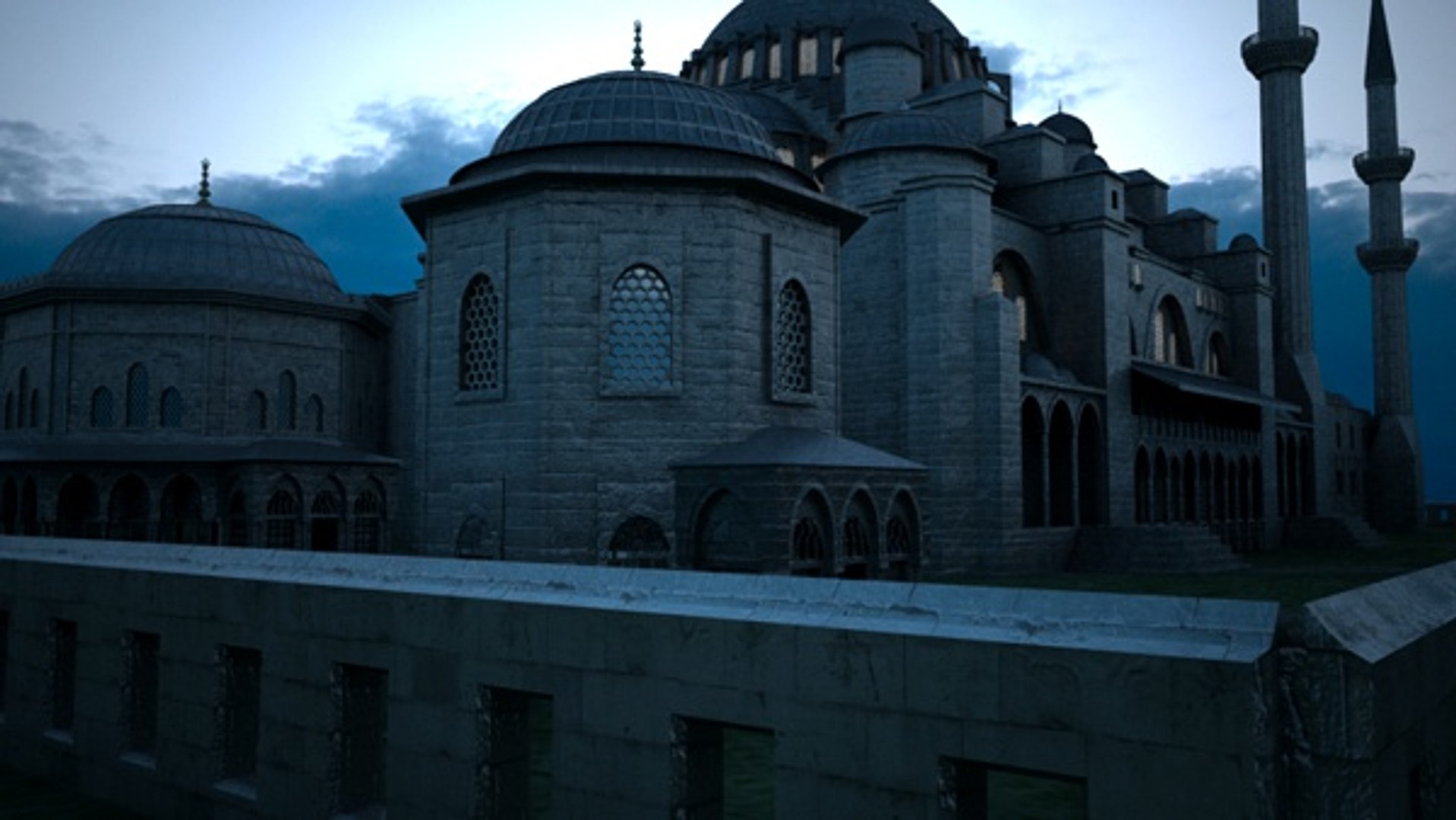 Suleymaniye Mosque 3d Model