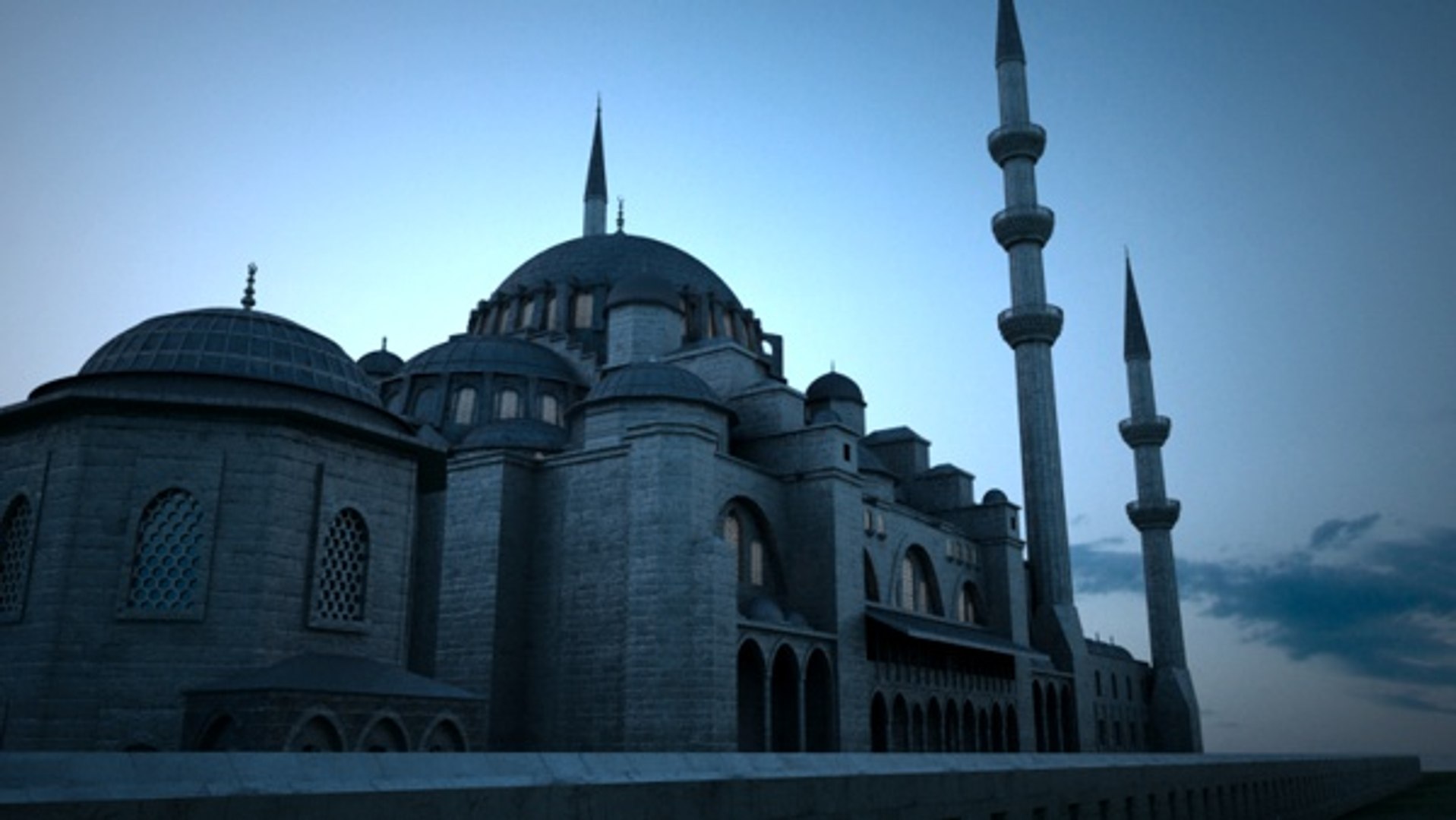 Suleymaniye Mosque 3d Model