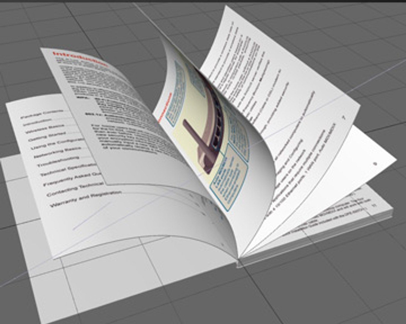 lightwave book animation pages curl