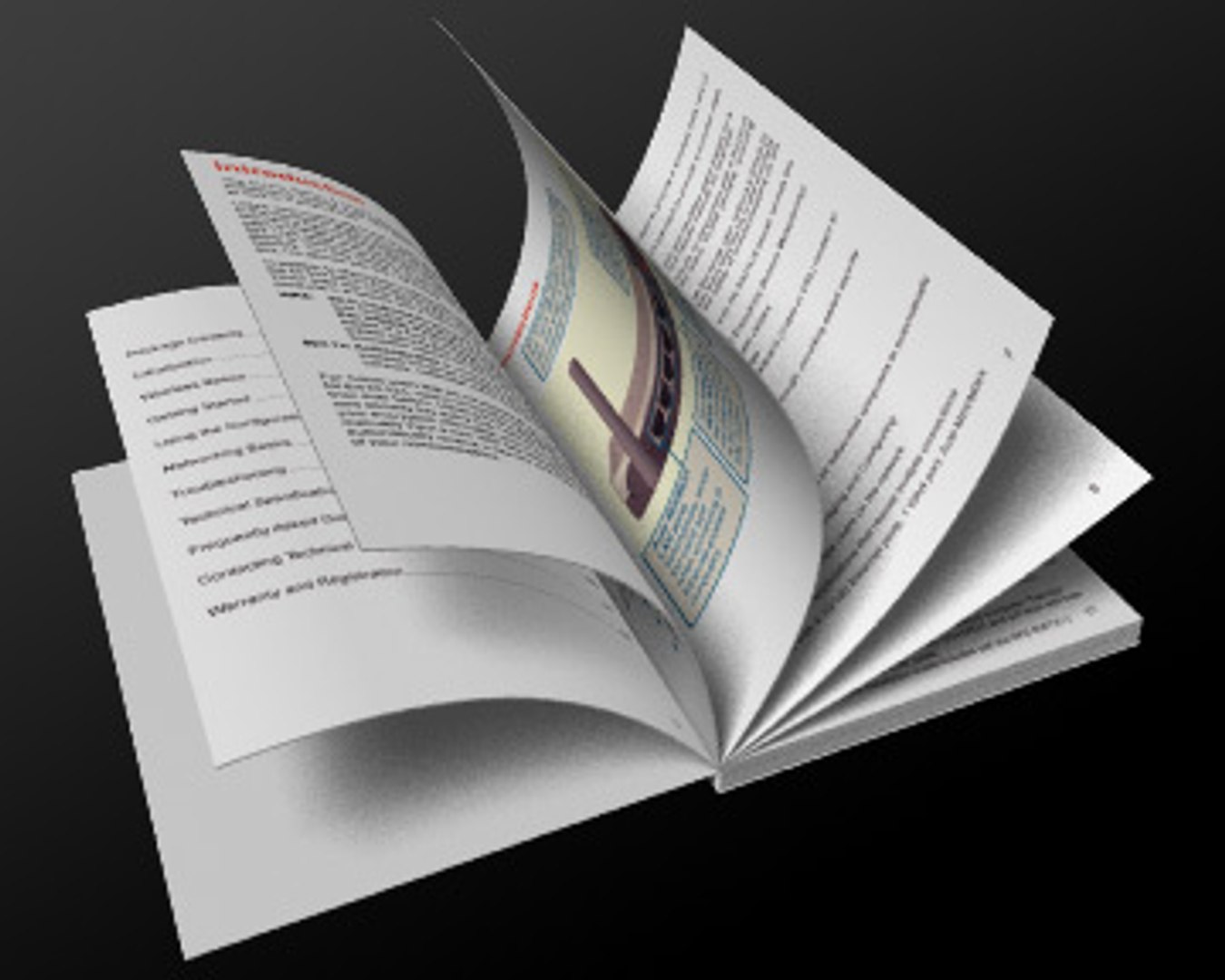 lightwave book animation pages curl