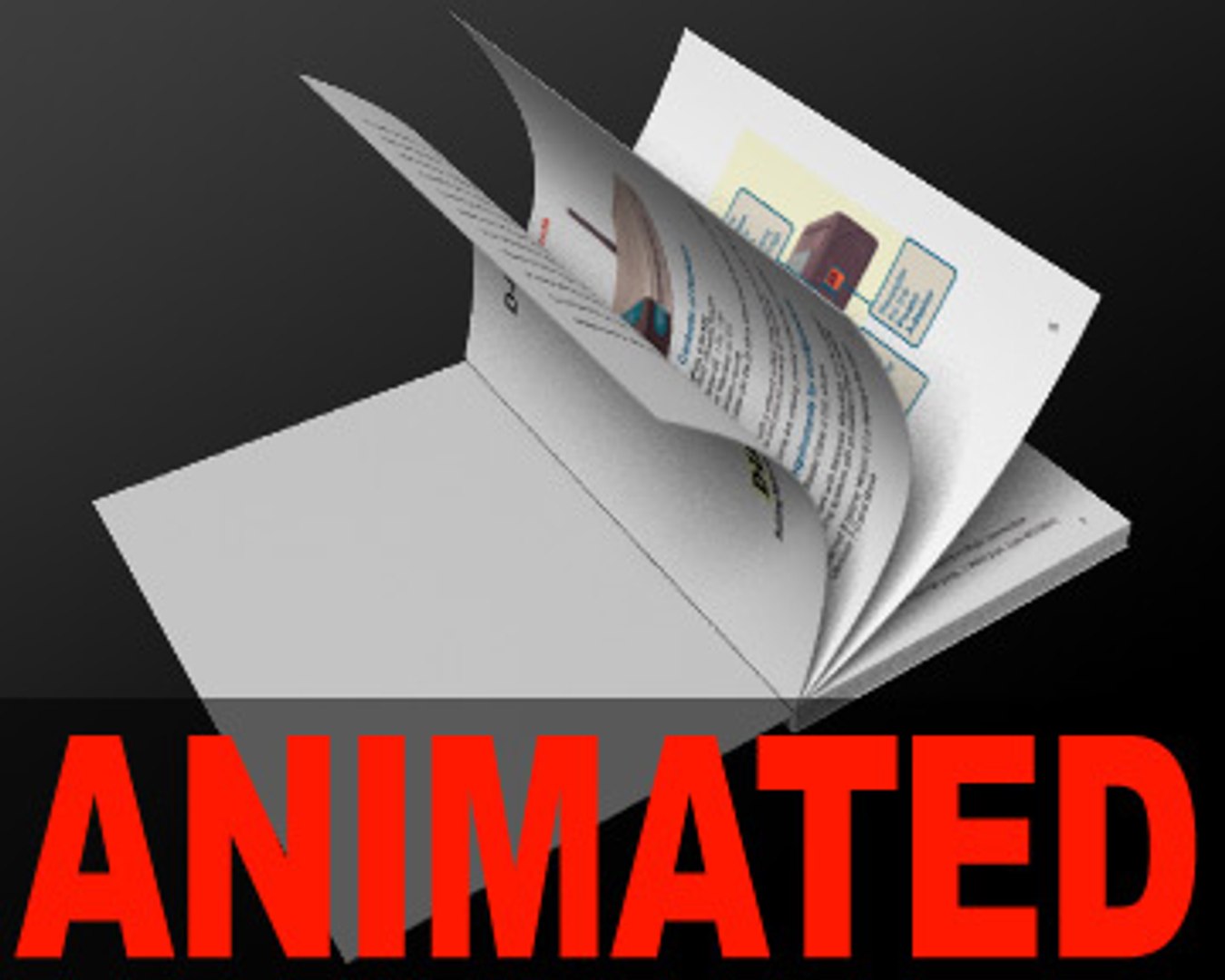 lightwave book animation pages curl