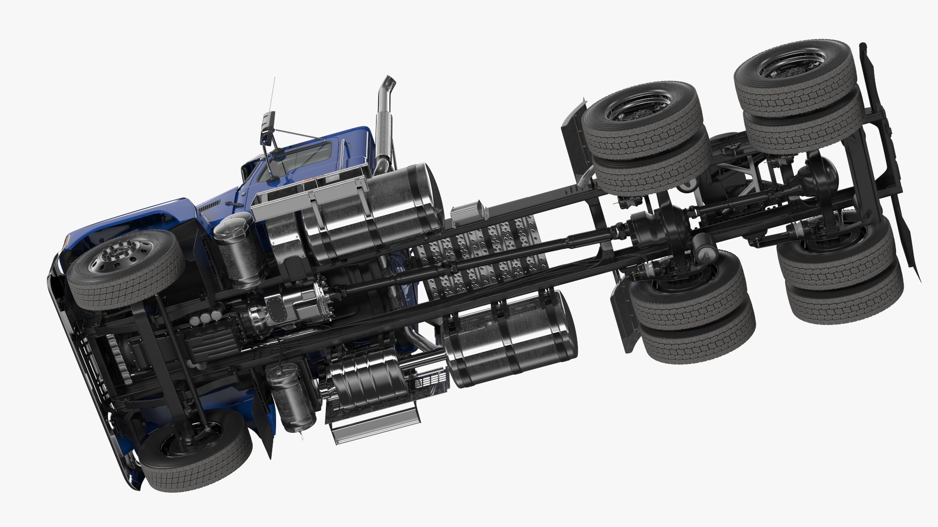 Mack Medium Duty Truck Blue 3D Model - TurboSquid 2343075