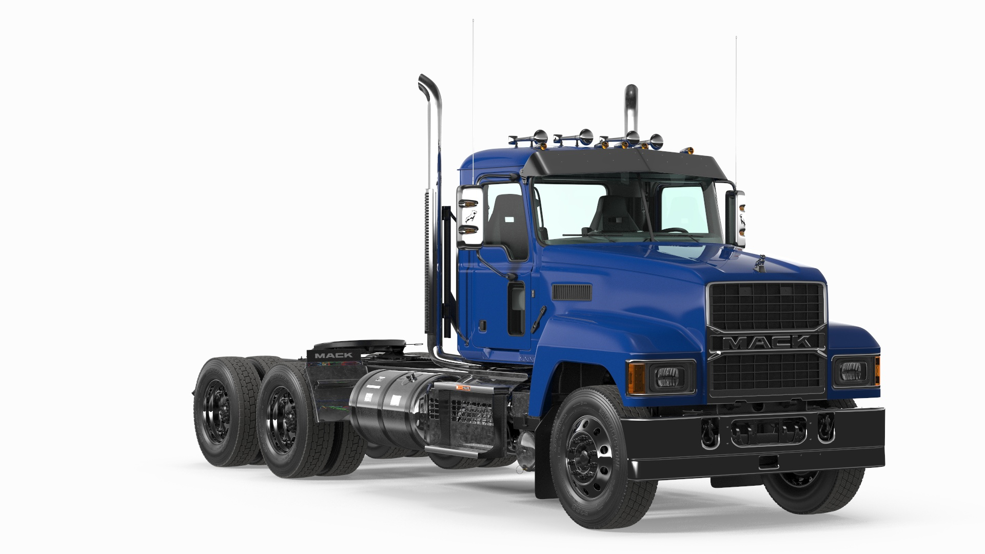 Mack Medium Duty Truck Blue 3D Model - TurboSquid 2343075