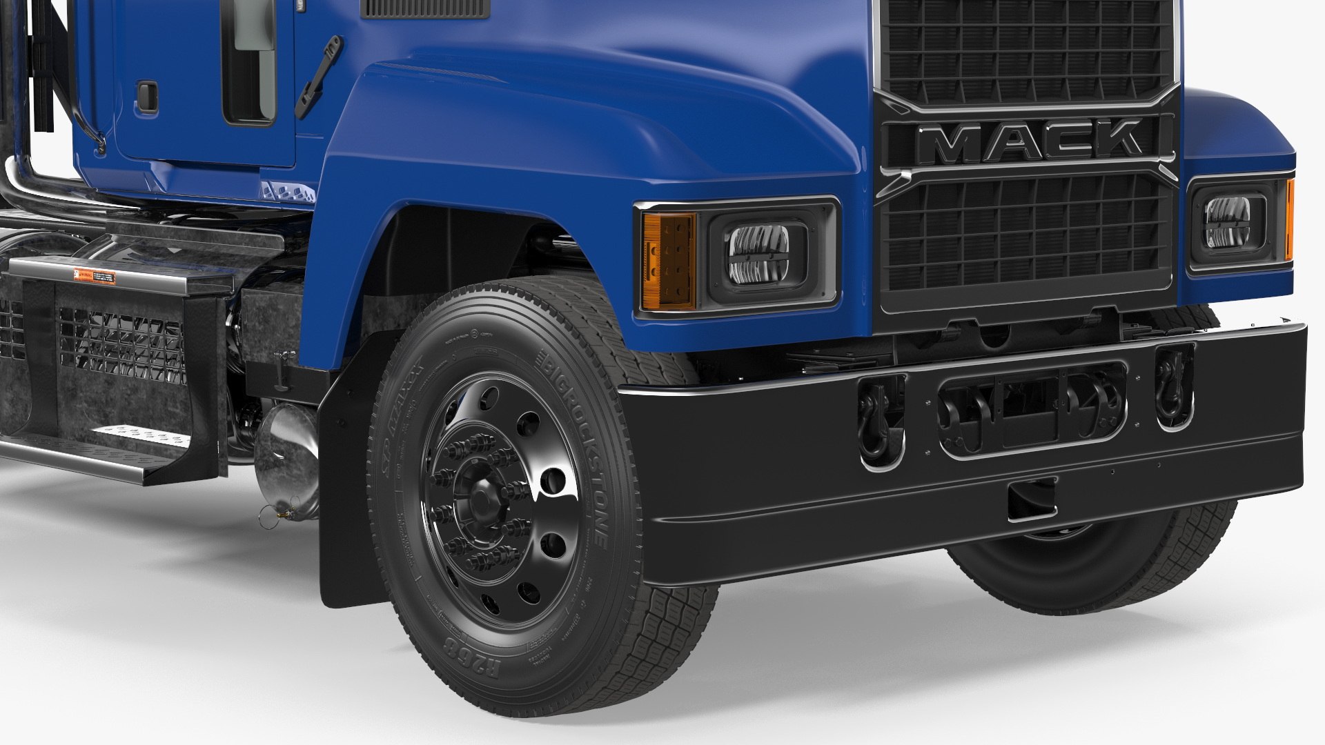 Mack Medium Duty Truck Blue 3D Model - TurboSquid 2343075
