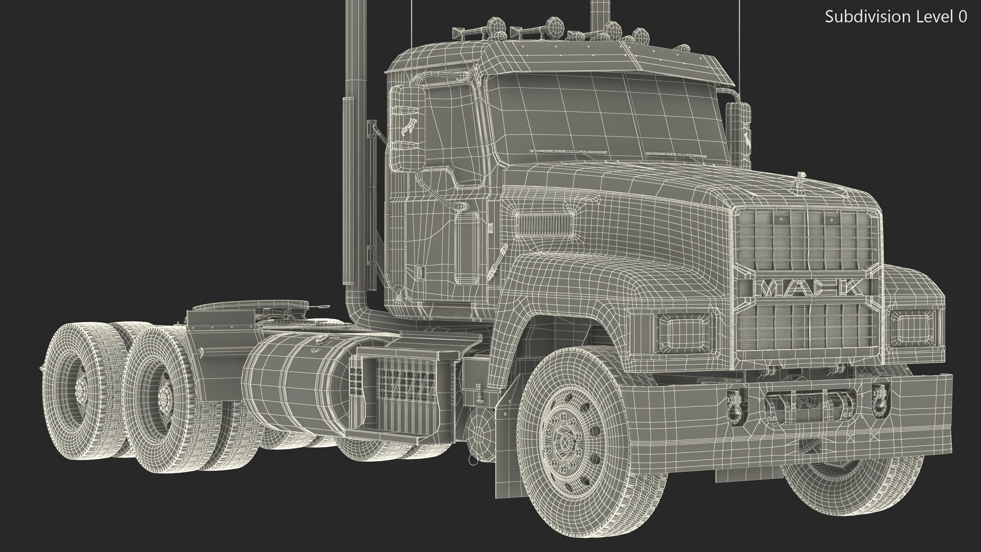 Mack Medium Duty Truck Blue 3D Model - TurboSquid 2343075